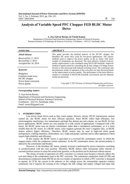 Design And Implementation Of Bldc Motor With Integrated Drive Circuit Pdf