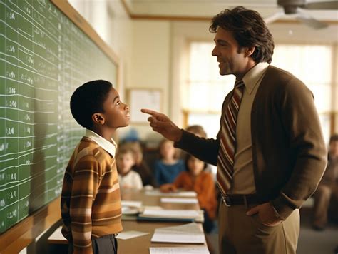 Premium Photo Male Maths Teacher Conducting Lesson In Classroom