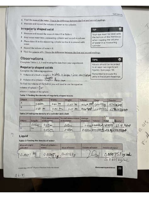 Lab Report Density Pdf