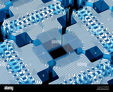 Quantum Computer Conceptual Computer Artwork Of Electronic Circuitry