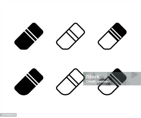 지우개 아이콘 고무 기호 아이콘 부재 제거 고무 재료 잘라내기 예술 학교 교육 표지판 벡터 그림 0명에 대한 스톡 벡터 아트 및 기타 이미지 Istock
