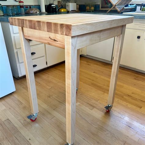 Butcher Block Table Etsy