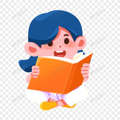 책을 읽는 소녀들 Png 일러스트 무료 다운로드 Lovepik