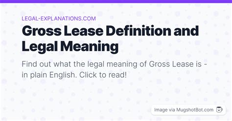 Gross Lease Definition What Does Gross Lease Mean
