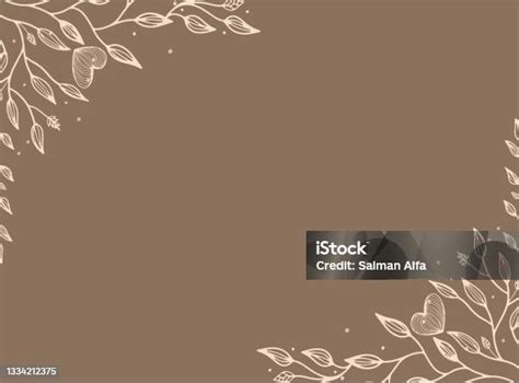 텍스트 꽃과 잎을위한 복사 공간이있는 간단한 현대 스타일의 벡터 디자인 템플릿 결혼식 초대 배경과 프레임 소셜 미디어 이야기 배경 화면 0명에 대한 스톡 벡터 아트 및 기타