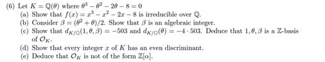 Solved Note The Discriminant D Of The Cubic Polynomial