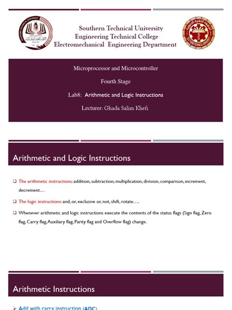 Lab8 نسخة Pdf Central Processing Unit Computer Engineering