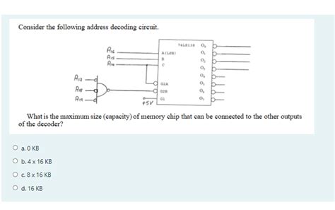 Solved Consider The Following Address Decoding Circuit Aig