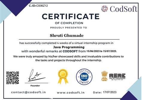 Shruti Ghumade On Linkedin Internship2023 Codsoft