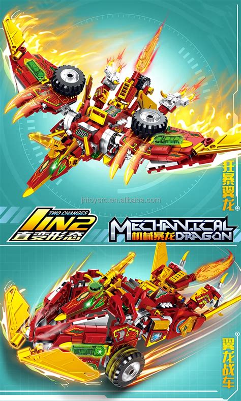 Plastic Bee Action Figure Robot Model Kit Transform Brick Toys Engineering Transformation Car