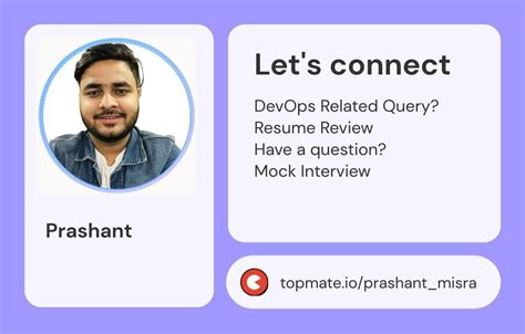 Prashant Mishra On Linkedin Topmate Devops Cloud Engineering Tech Learning Skills