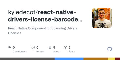 Github Kyledecotreact Native Drivers License Barcode Scanner React Native Component For