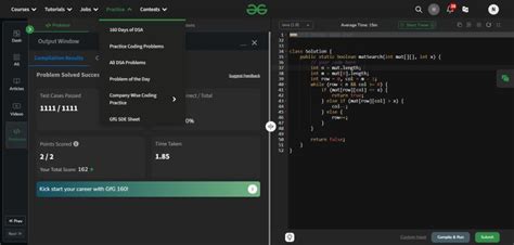 Naresh Kumar M On Linkedin Gfg160 Geekstreak2024 Geeksforgeeks Problemsolving Coding