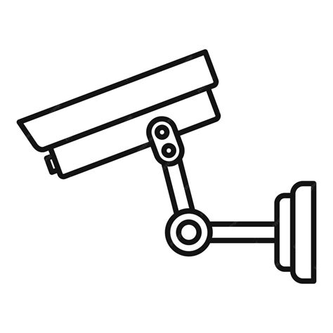 Premium Vector Parking Security Camera Icon Outline Parking Security Camera Vector Icon For