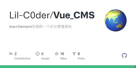 Github Lil C Der Vue Cms Vue Element