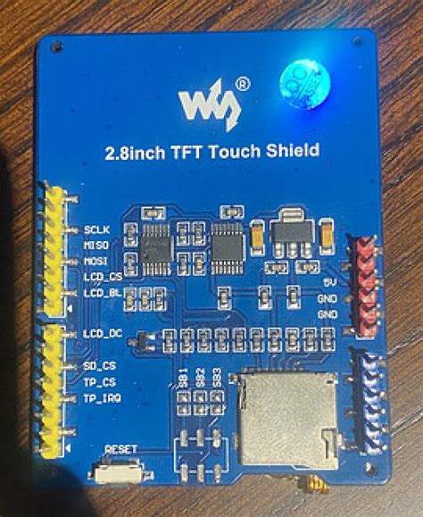 28inch Tft Touch Shield Whyte Screen Displays Arduino Forum