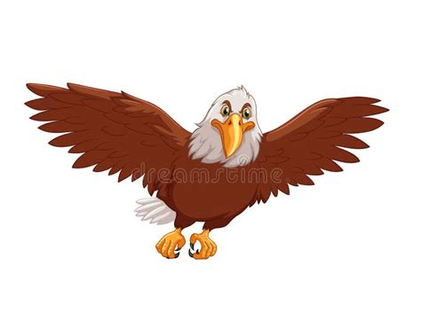 Bald Eagle Swoop Attack Hand Draw Vector Illustration Stock Vector Illustration Of Wing Power