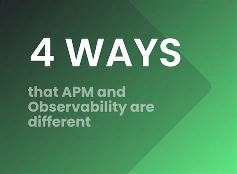 4 Reasons Apm And Observability Are Different Chronosphere