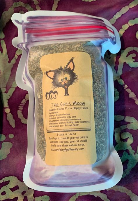 The Cats Meow Catnip Cat Hebs Etsy