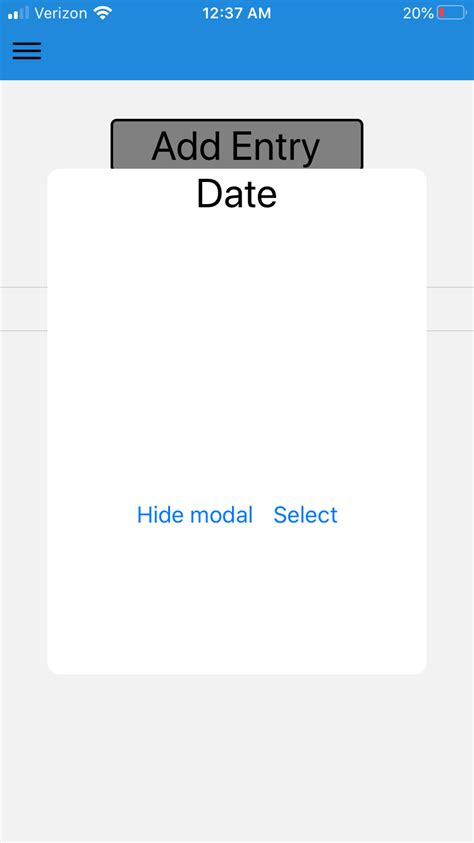 Different Results Inside Vs Outside Modal · Issue 131 · React Native Datetimepicker