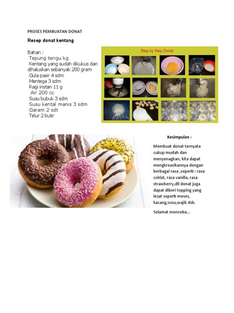 Proses Pembuatan Donat Pdf