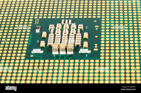 PC CPU Processor Close Up In Full Frame Stock Photo Alamy