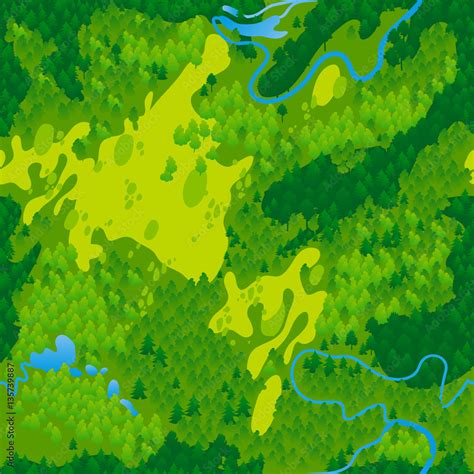 Seamless Texture Terrain Map Stock Vector Adobe Stock