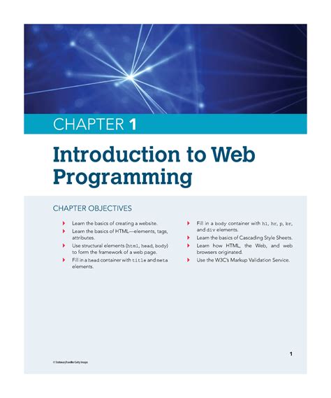 Introduction To Web Programming With Html5 Css And Java Script