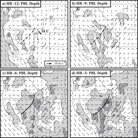 Composite Planetary Boundary Layer Depth Km Above NARR Ground Level Download Scientific