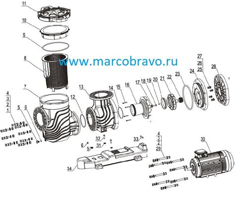 Торцевой уплотнитель насоса SLP/WLP\SEQ\WEQ арт F01350005 | MarcoBravo