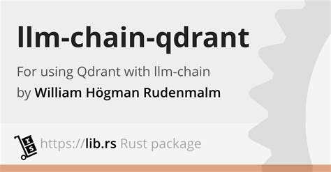 Llm Chain Qdrant — Ml Ai Statistics In Rust Lib Rs