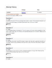 HW Section Part Docx Attempt History LATEST Attempt Time Attempt Minutes Correct