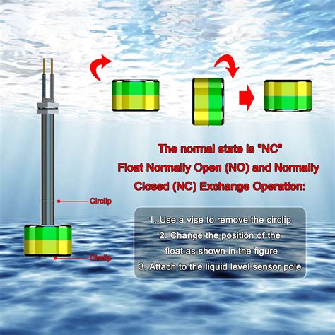 Water Level Sensor Switch Stainless Steel Liquid Level Sensor Float Switch