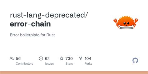 Error Chain Quickstart Rs At Master Rust Lang Deprecated Error Chain Github