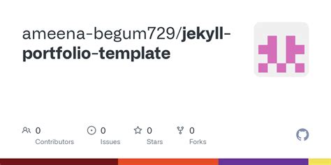Github Ameena Begum729jekyll Portfolio Template