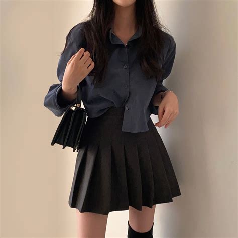 크림치즈마켓 굿원단 금쪽 도톰 플리츠 테니스 스커트 Sk