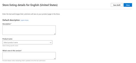 Add And Edit Store Listing Info For Msiexe App Windows Apps