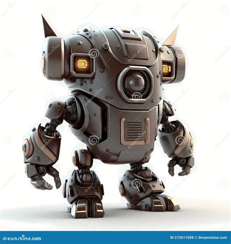 Tiny Security Character Generative Ai Stock Illustration Illustration Of Industrial