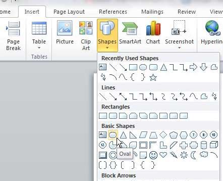 How To Draw A Circle In Word 2010 Solve Your Tech