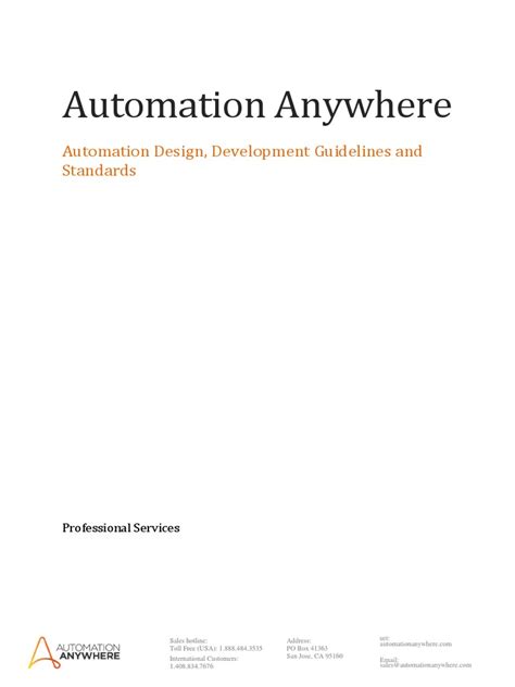Aa Coding Standards And Bp Pdf Automation Computer Programming