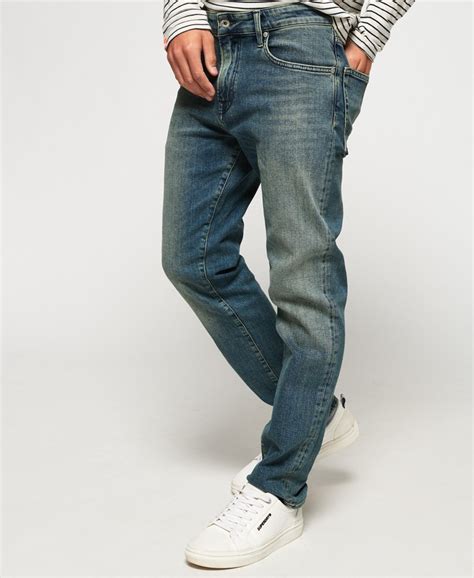 Mens Daman Straight Jeans In Hollow Vintage Repair Superdry Uk