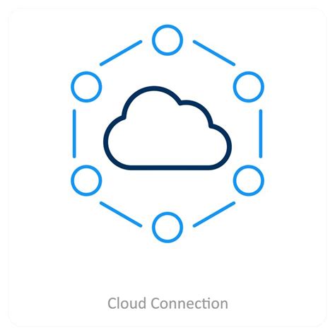 Premium Vector Cloud Connection And Cloud Network Icon Concept