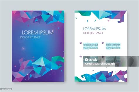 추상적인 기하학적 면 배경 전단지 브로셔 프레 젠 테이 션 디자인 서식 파일의 벡터 삼각형의 미래 우주 배경 3d 도형 연례