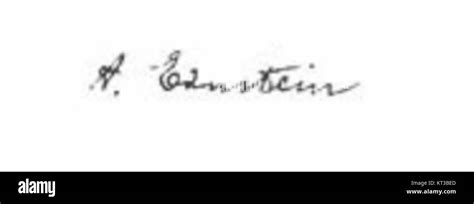 Albert Einsteins Signature Is One Of The Most Iconic And Recognizable