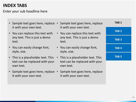Index Tabs For Powerpoint Ppt Slides