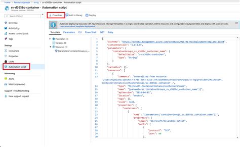 Generate Azure Business Central Containers Using Deployment Template And Parameter Files