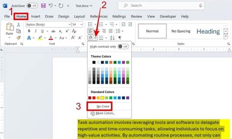 5 Ways To Remove Background Color From Text In Word TechWiser