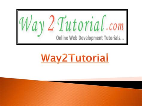 Ppt Html Html5 Javascript Sql Css Css3 Tutorials Powerpoint Presentation Id9658077