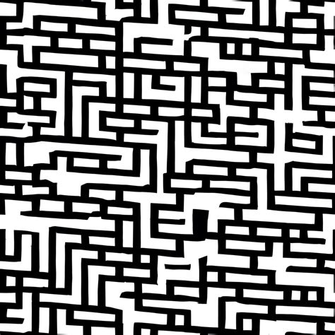 Black And White Square Brick Grid Seamless Pattern Illustration Vector