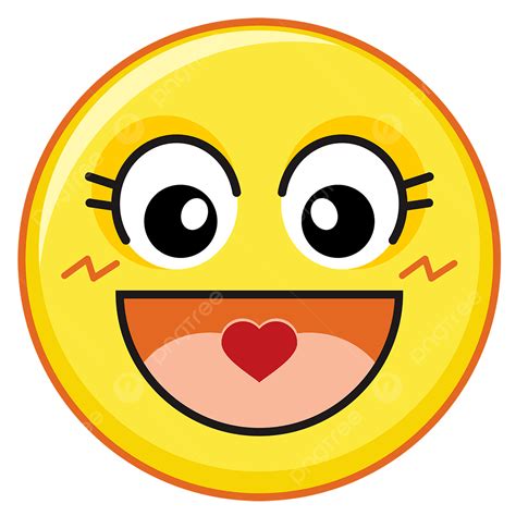 Kartun Wajah Smiley Yang Lucu Vektor Smiley Menyenangkan Ekspresi